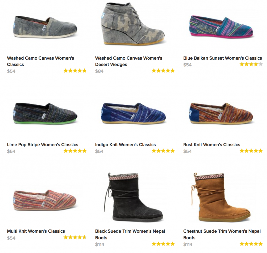 Toms Fall 2013 Collection for the whole family